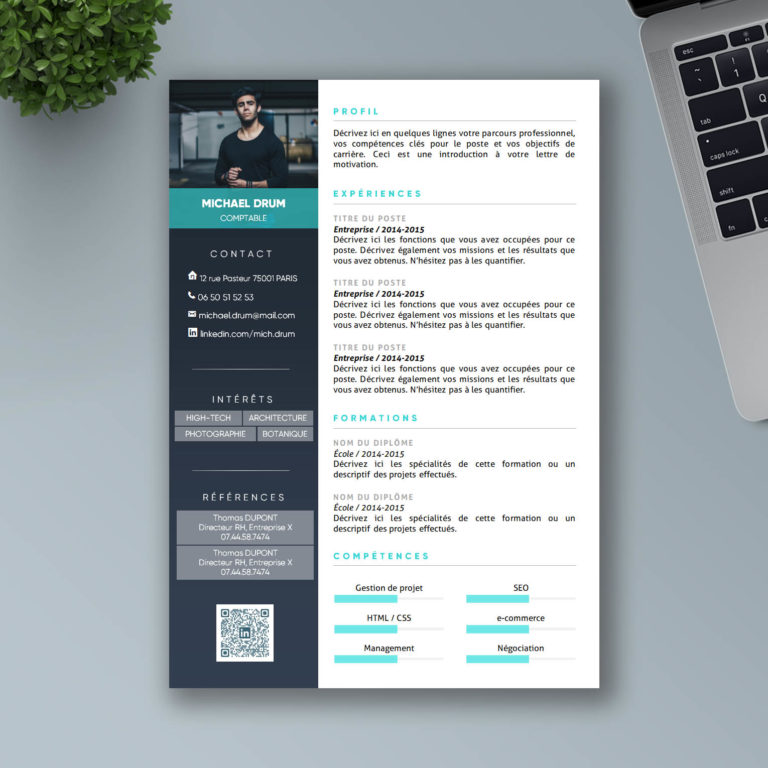 CV Design à télécharger | Modèle CV Word - Mon Beau CV