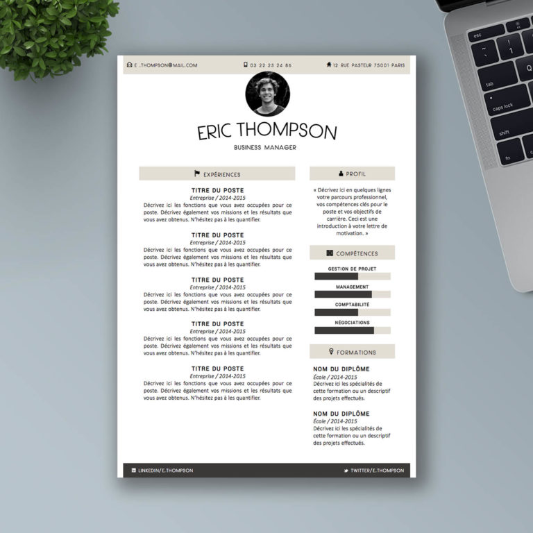 Exemple de CV 2026 à Télécharger et Personnaliser | Mon Beau CV