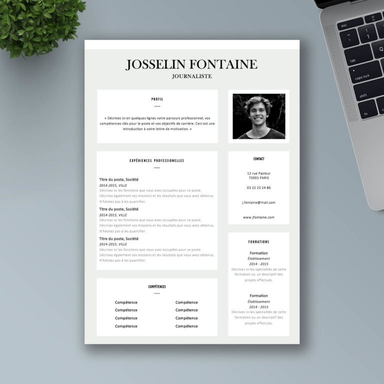 Modèle de CV Simple à Télécharger | CV Word Premium | Mon Beau CV