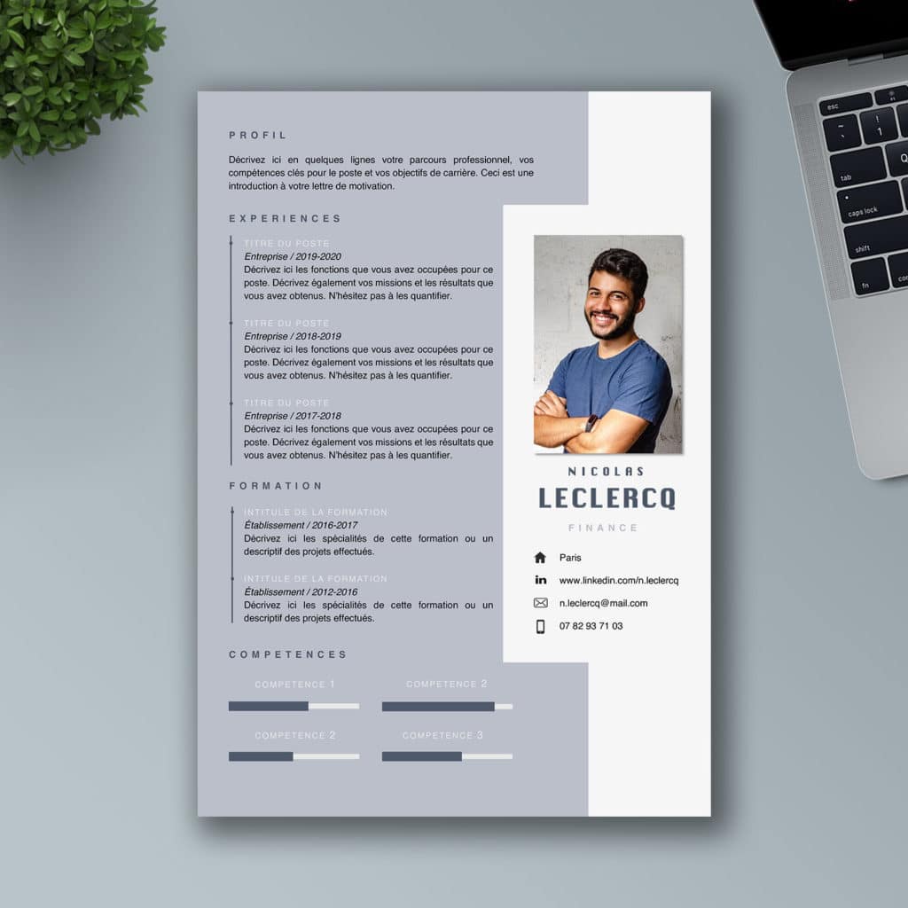 Modèle CV Premium "Expert" - Mon Beau CV